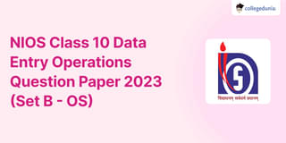 NIOS Class 10 Data Entry Operations Question Paper 2023 with Answer Key (Set B - OS)